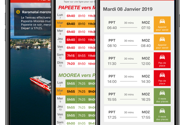 Terevau | Votre navette rapide Moorea Tahiti