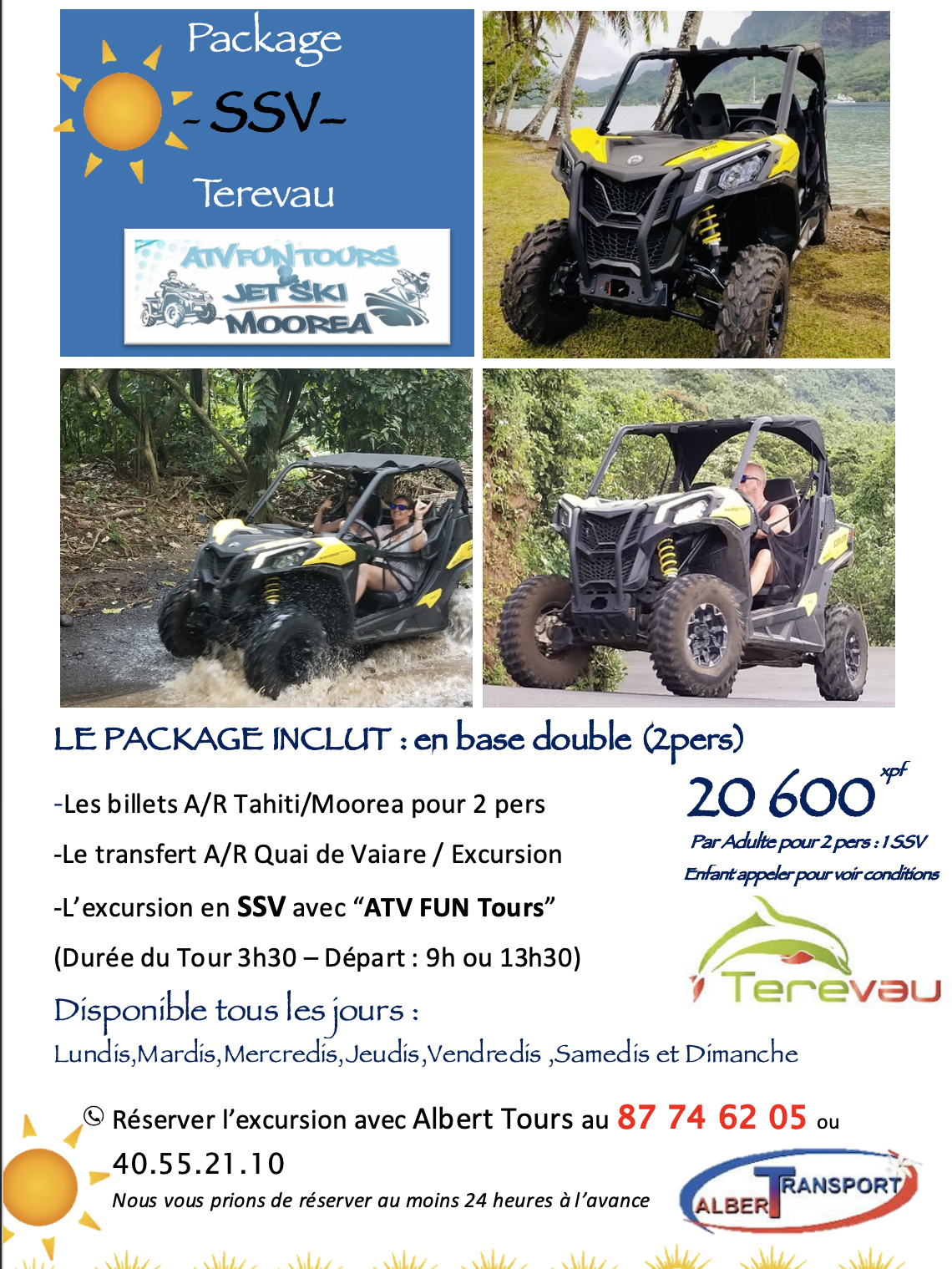 Terevau | Votre navette rapide Moorea Tahiti